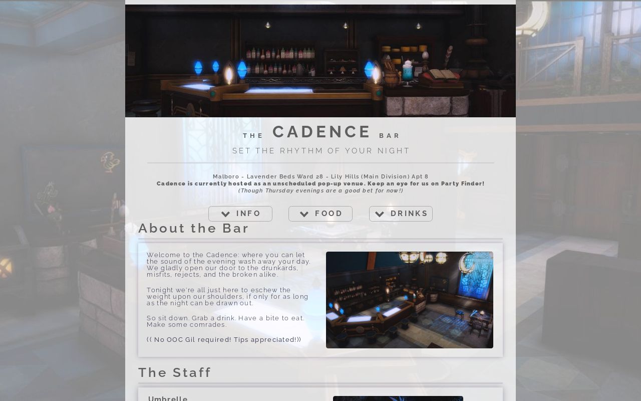 The Cadence Bar